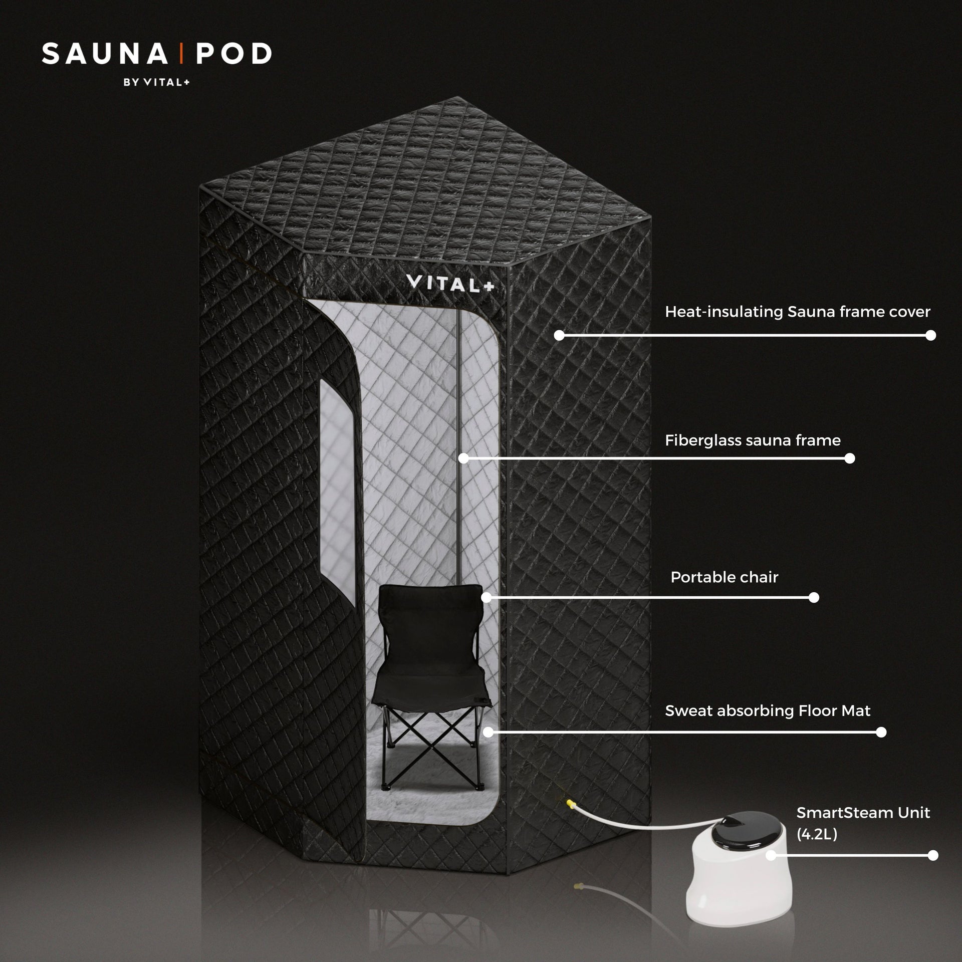 SaunaPod: The worlds #1 at-home portable sauna – VITAL+